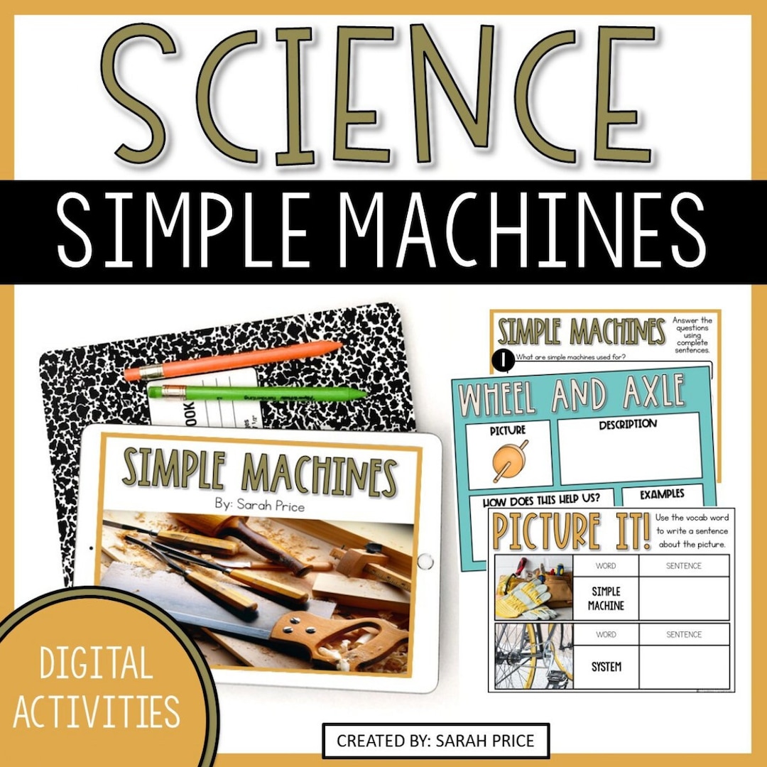 Simple Machines - 2nd 3rd Grade Science Digital Activities - Etsy