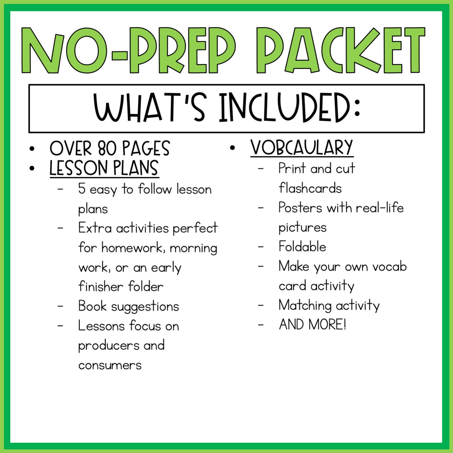 2nd Grade Economics Lessons - Producers Consumers Activities ...