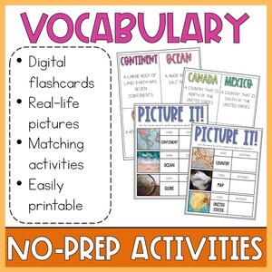 Continents and Oceans Google Slides for Distance Learning - Etsy