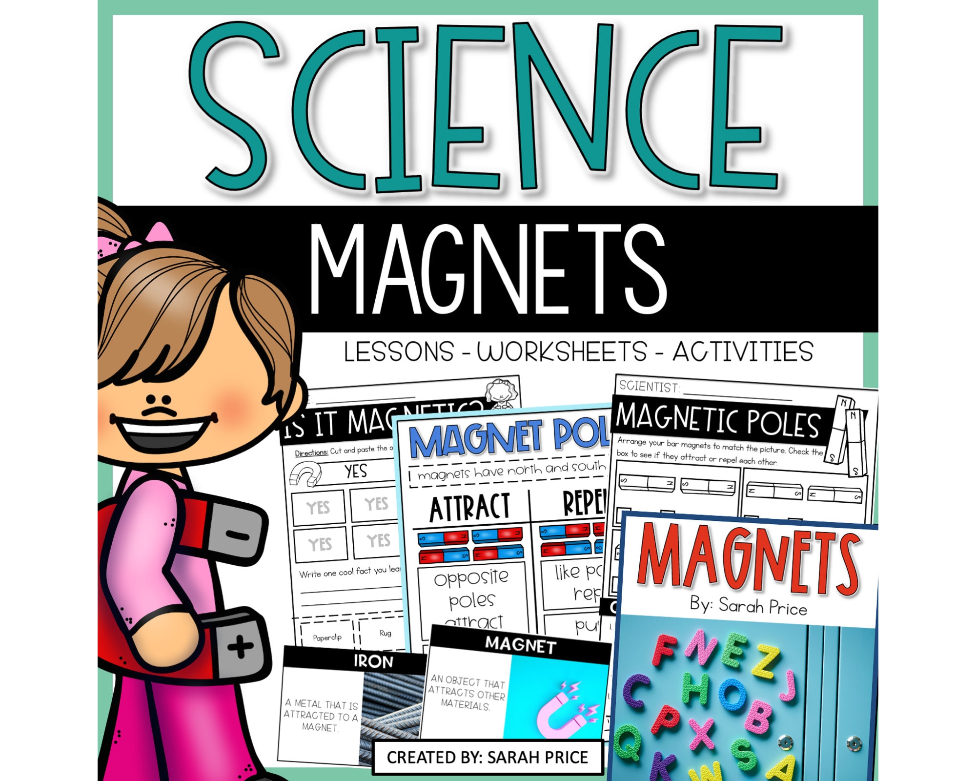 2nd & 3rd Grade Science Magnets Unit - Magnetism Activities, Science ...