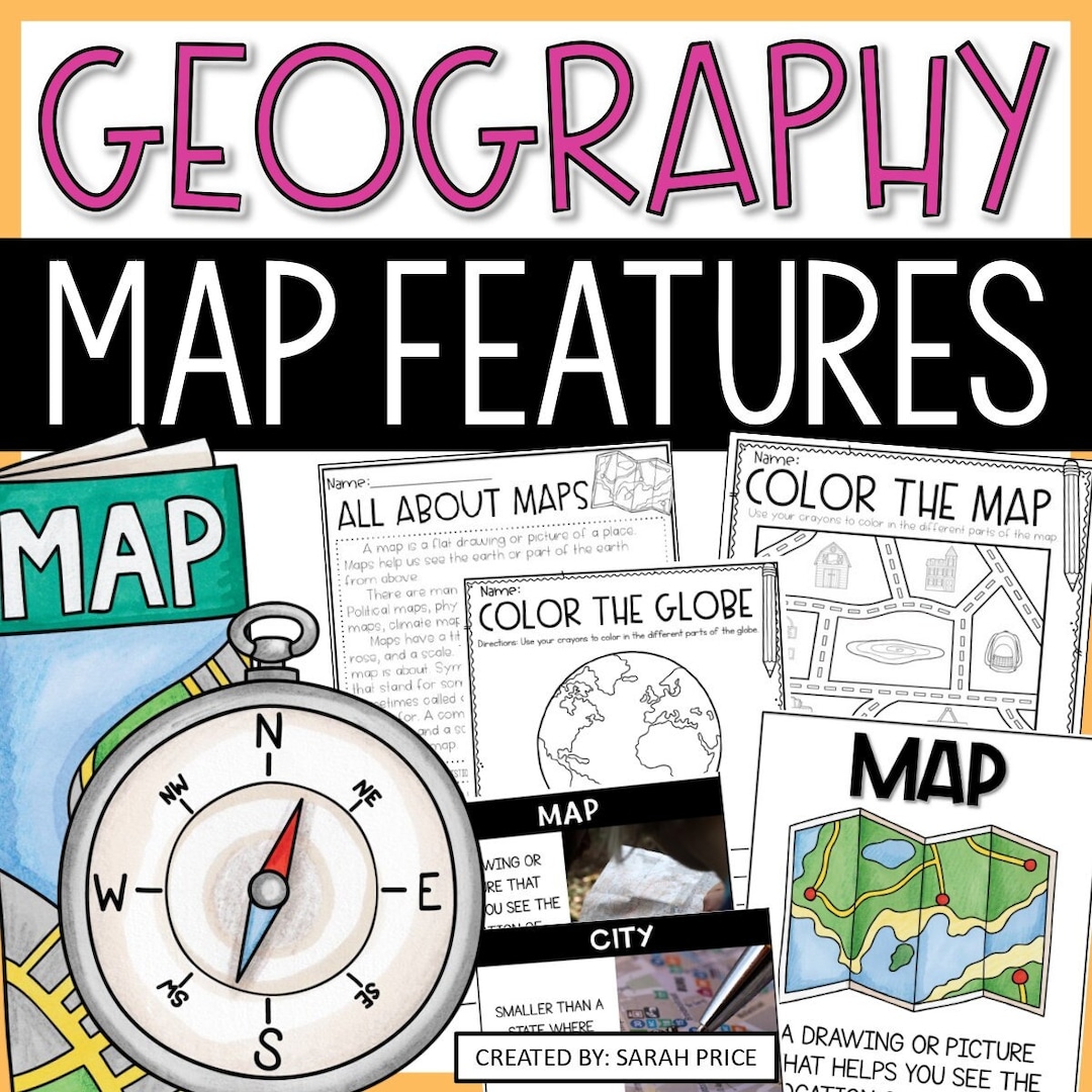 2nd Grade Map Skills and Map Features Worksheets Reading a Map ...