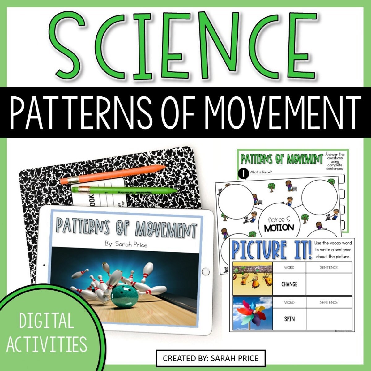 Patterns of Movement - 2nd 3rd Grade Science Digital Activities - Etsy