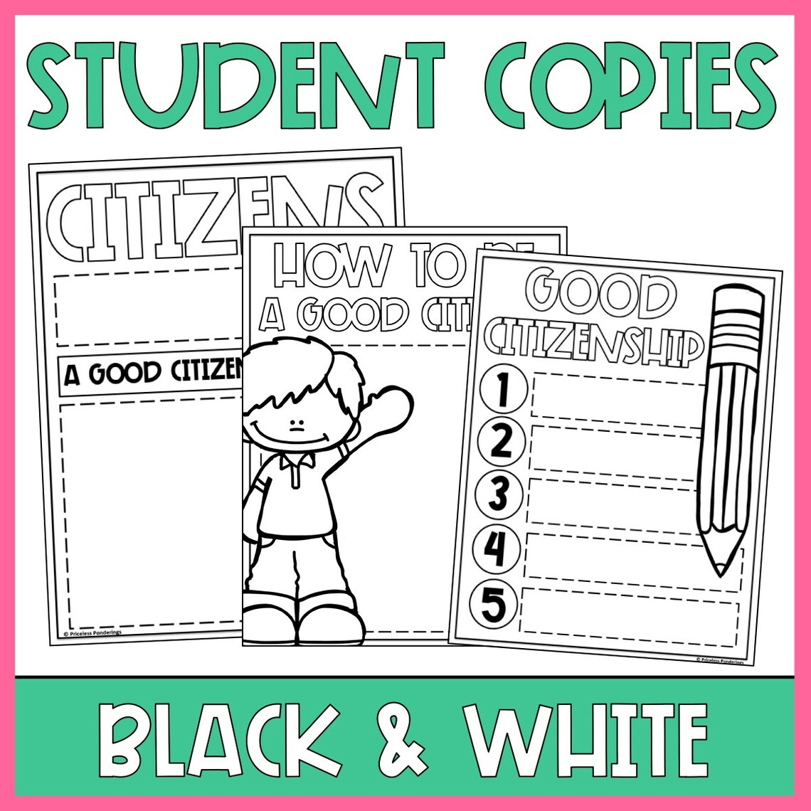 Citizenship Activities | Good Citizen Poster| Responsible Citizens ...