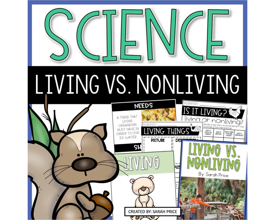 1st & 2nd Grade Life Science Worksheets | Living and Non-living Things ...