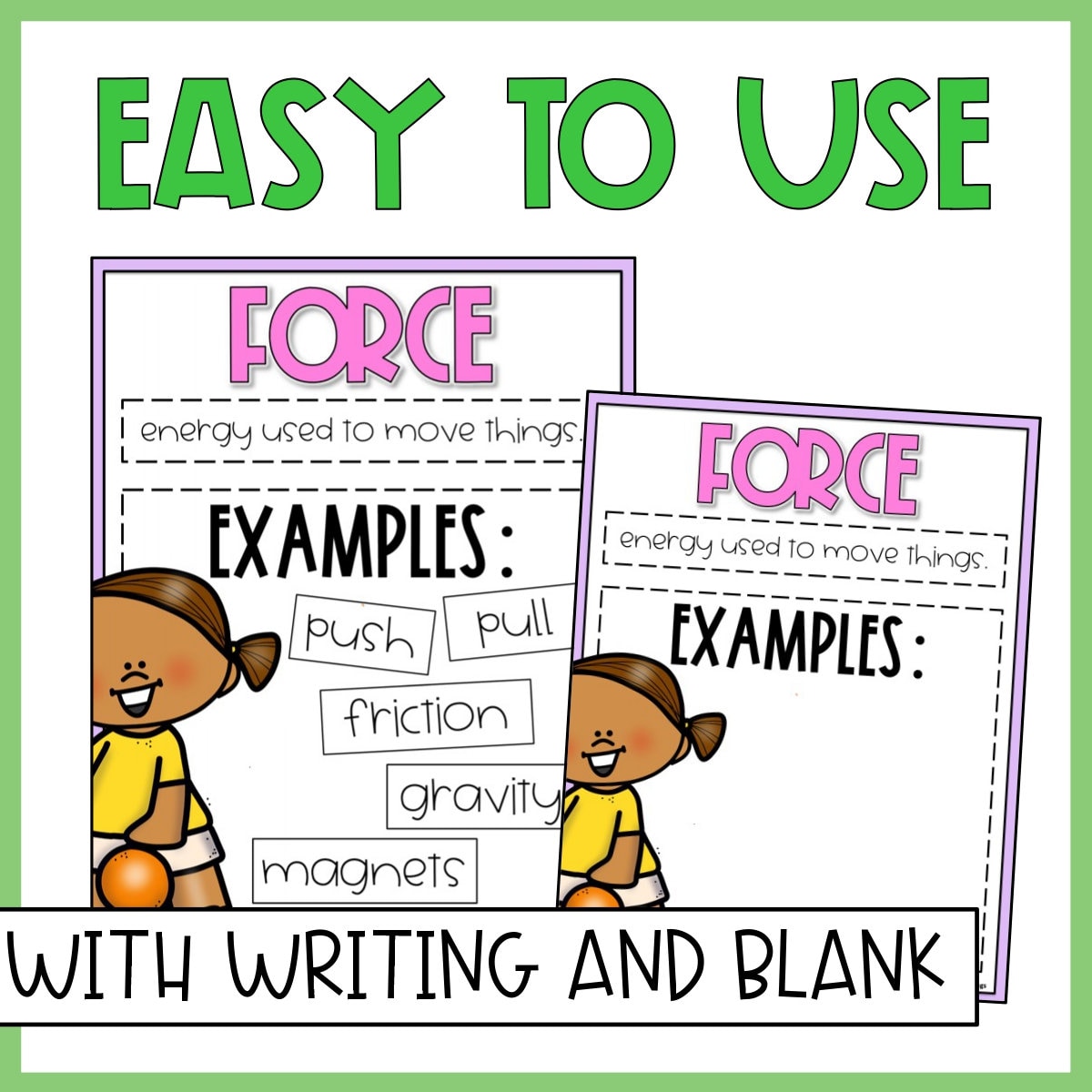 Force and Motion Anchor Charts and Science Posters - Etsy