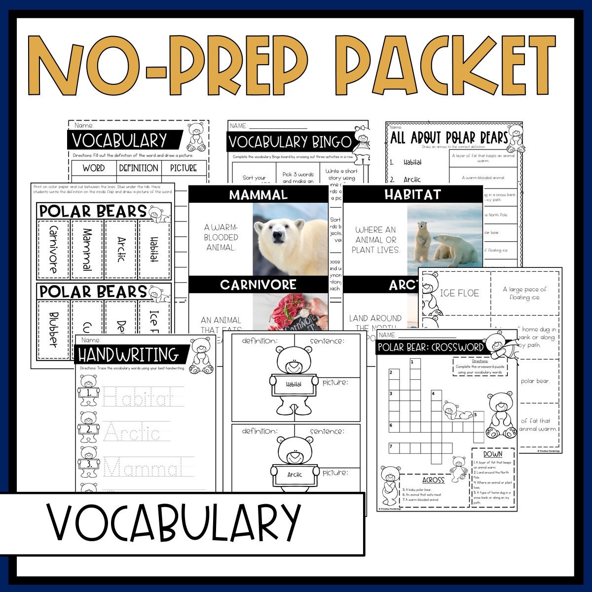 Polar Bear Activities - 2nd 3rd Grade January Science Math ELA ...
