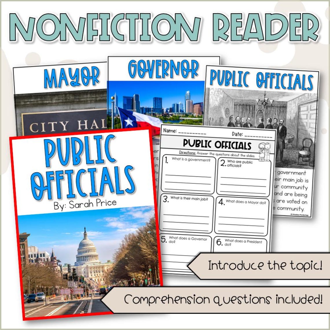 2nd Grade Social Studies Posters | Public Officials and Government ...