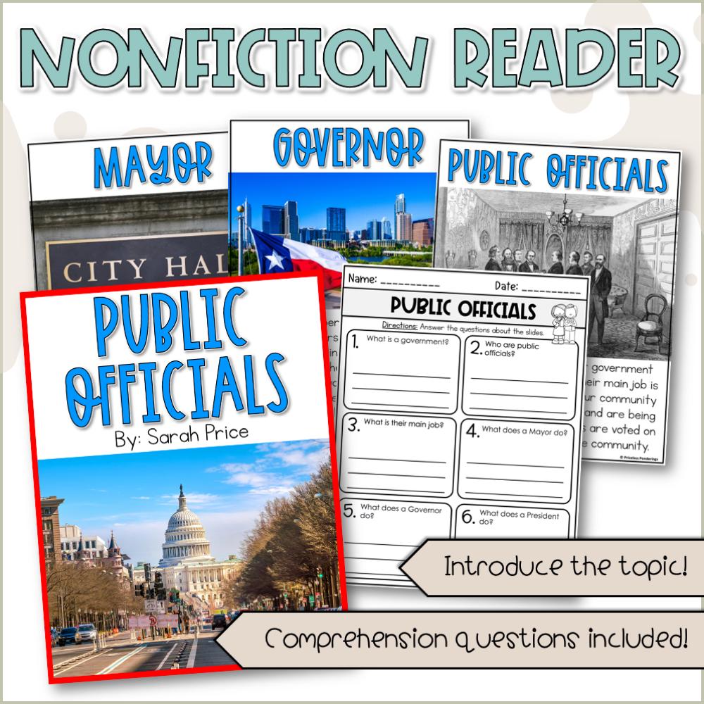 2nd Grade Social Studies Posters | Public Officials and Government ...