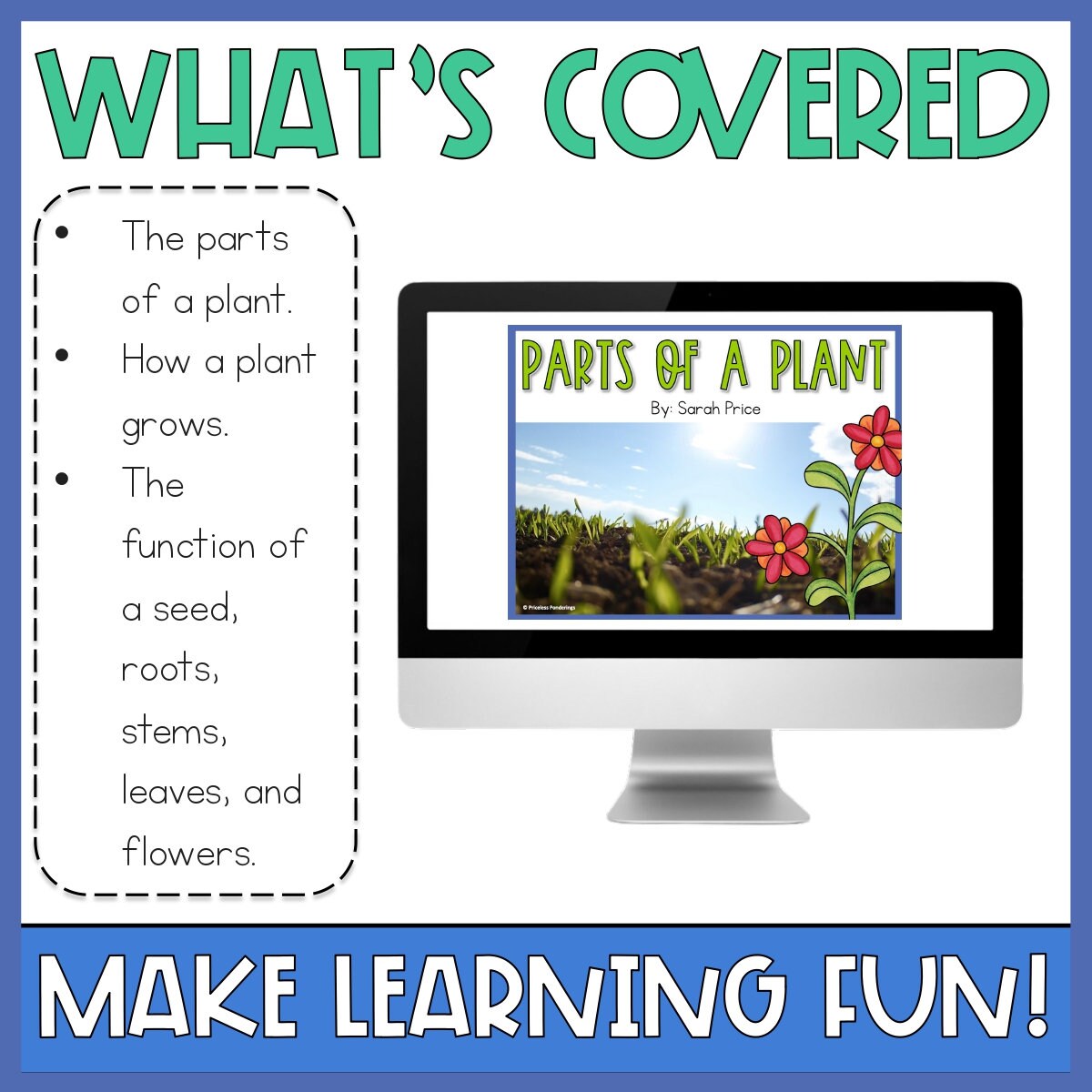 Parts of a Plant Google Slides - 2nd 3rd Grade Digital Science Lessons ...