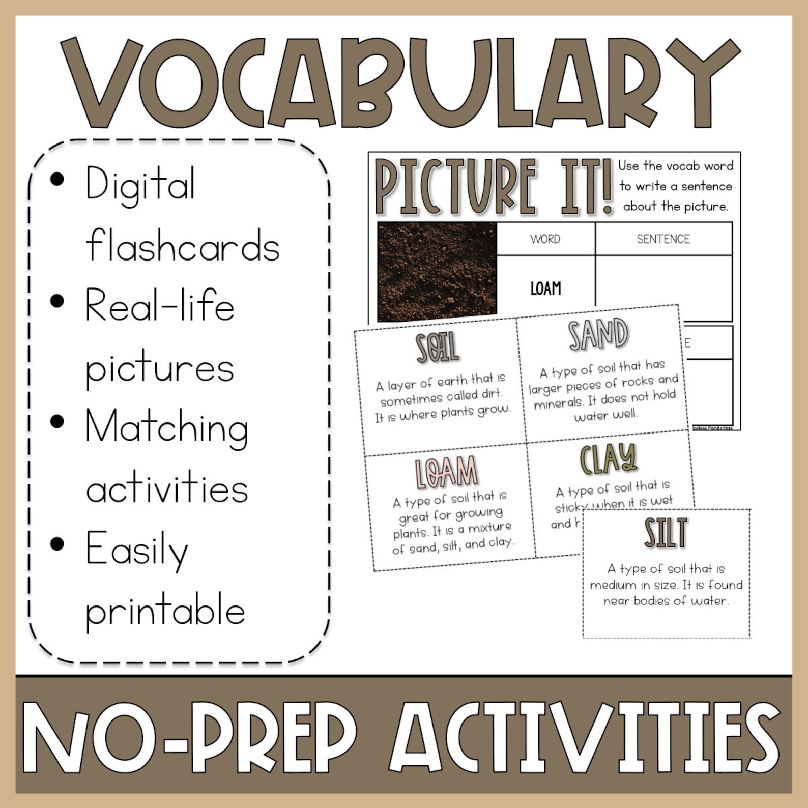 2nd & 3rd Grade Earth Science - Types of Soil Digital Activities - Etsy