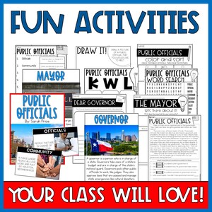 2nd Grade Social Studies Posters Public Officials and Government ...
