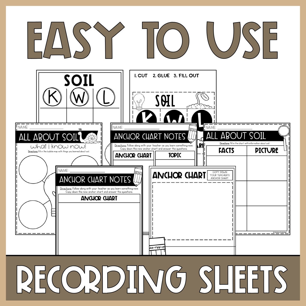 2nd 3rd Grade Earth Science Anchor Charts - Types of Soil Posters - Etsy