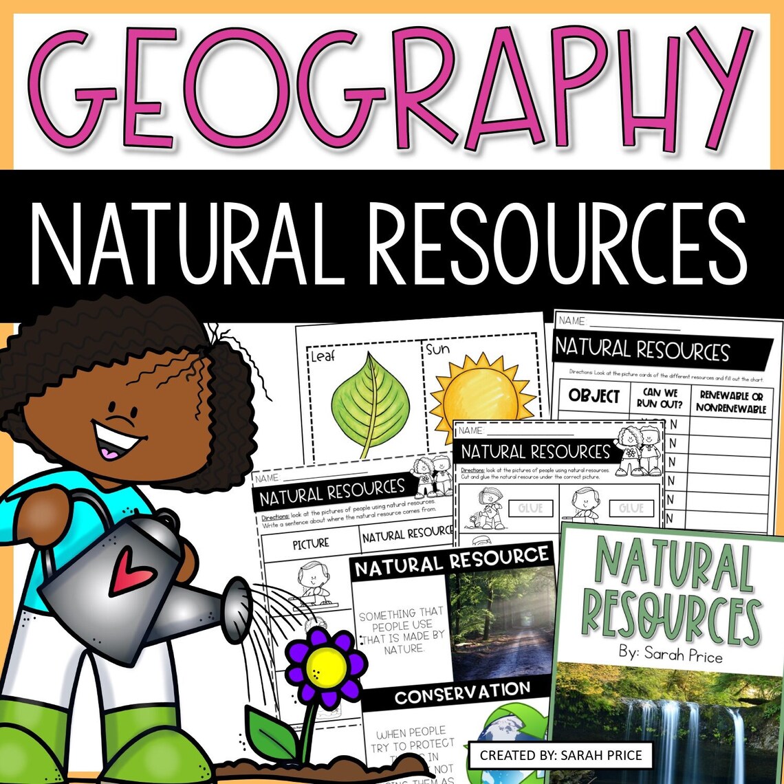 2nd Grade Geography - Natural Resources Worksheets, Social Studies ...
