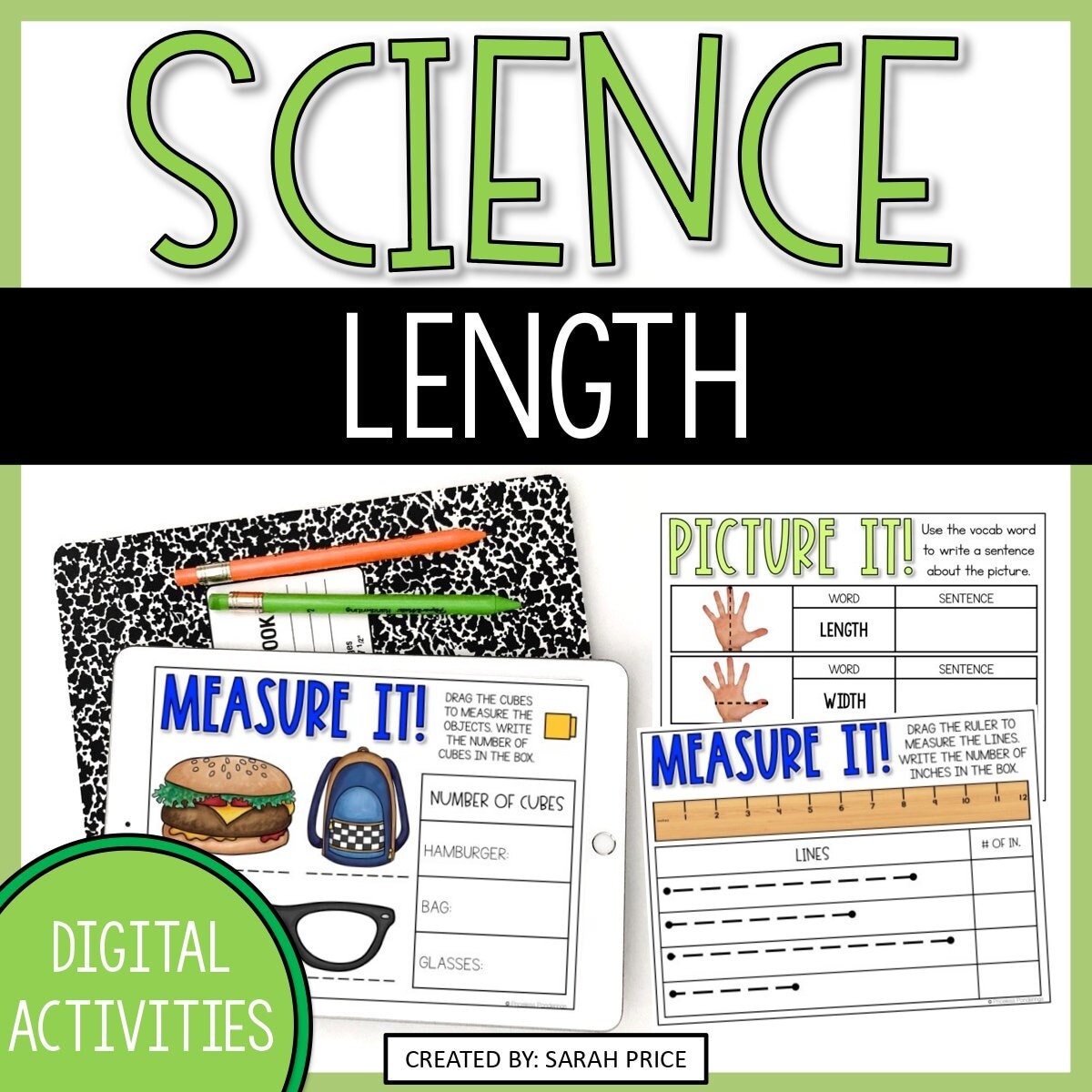 Science Measurement 2nd 3rd Grade Customary Metric Science Digital ...
