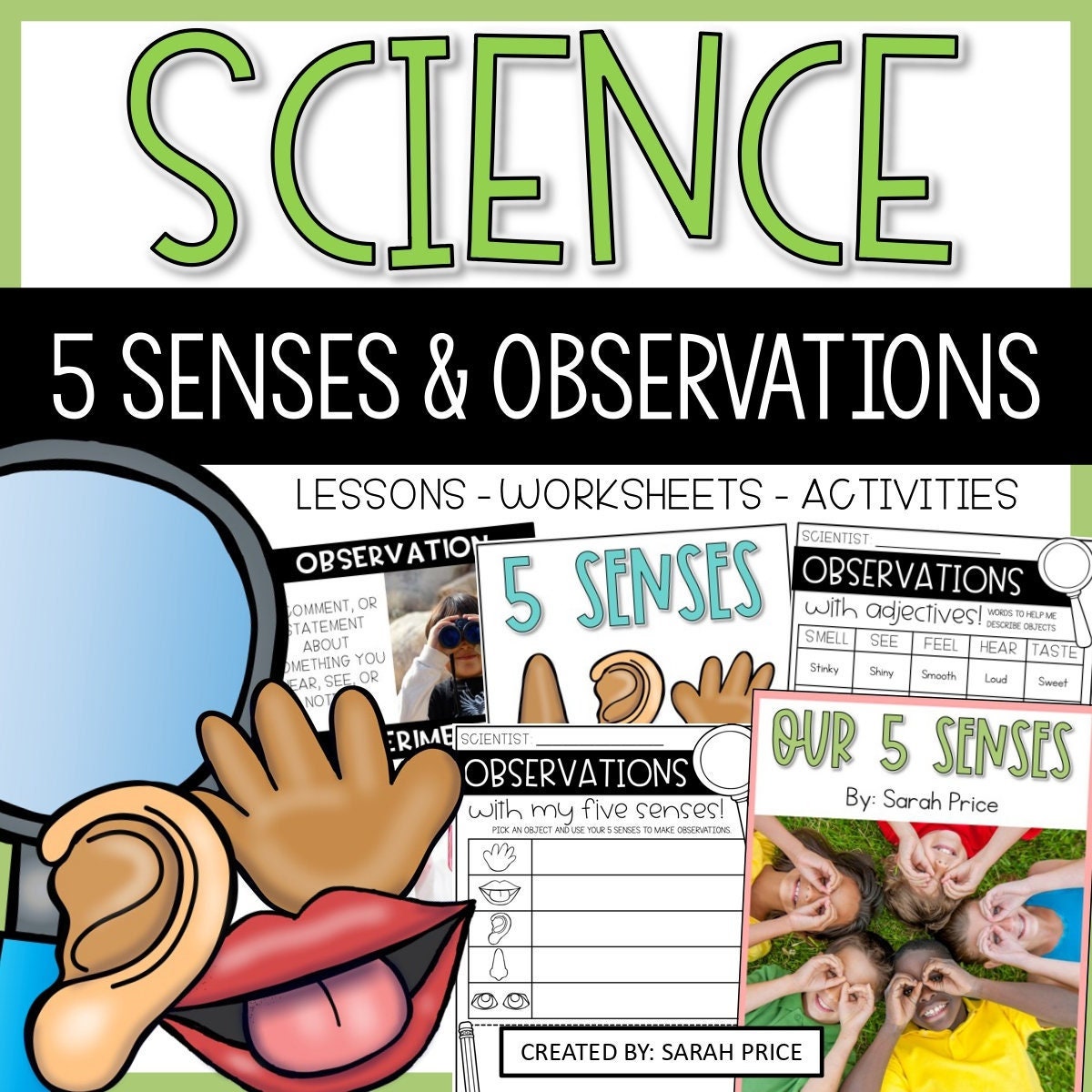 Five Senses Activities | Science Observations | 5 Senses Activities ...