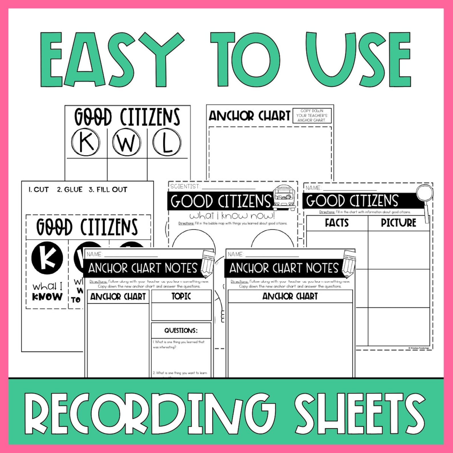 Citizenship Activities | Good Citizen Poster| Responsible Citizens ...