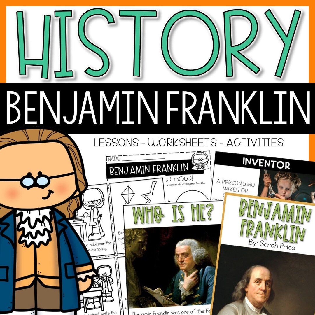Benjamin Franklin Biography and Timeline Activities - Etsy
