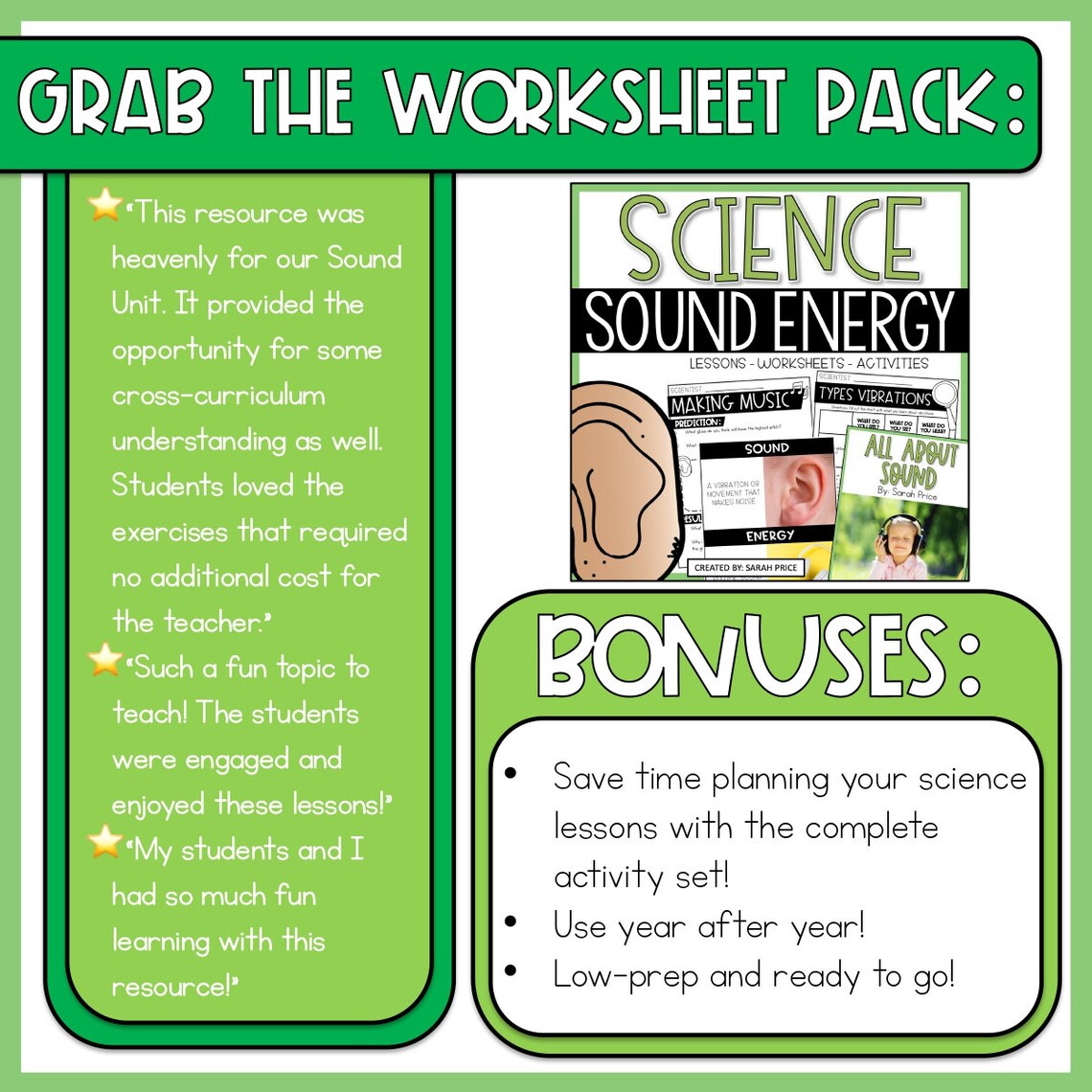 2nd Grade Science Sound Energy Anchor Charts Science Energy Posters - Etsy