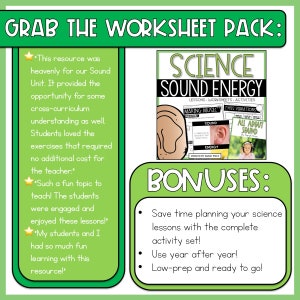 2nd Grade Science Sound Energy Anchor Charts Science Energy Posters - Etsy