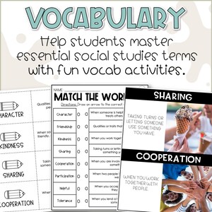 Character Education, Good Citizenship and Social Skills Worksheets ...