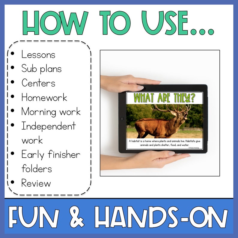 Animal Habitats and Needs Digital Activities - Etsy