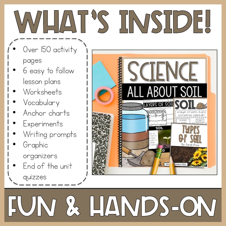 2nd and 3rd Grade Earth Science Worksheets - Types of Soil Activities ...