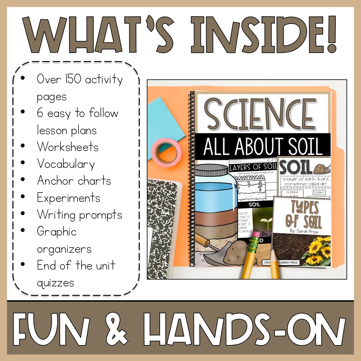 2nd and 3rd Grade Earth Science Worksheets - Types of Soil Activities ...