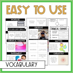 Chemical Changes Activities and Interactive Notebook Materials - Etsy