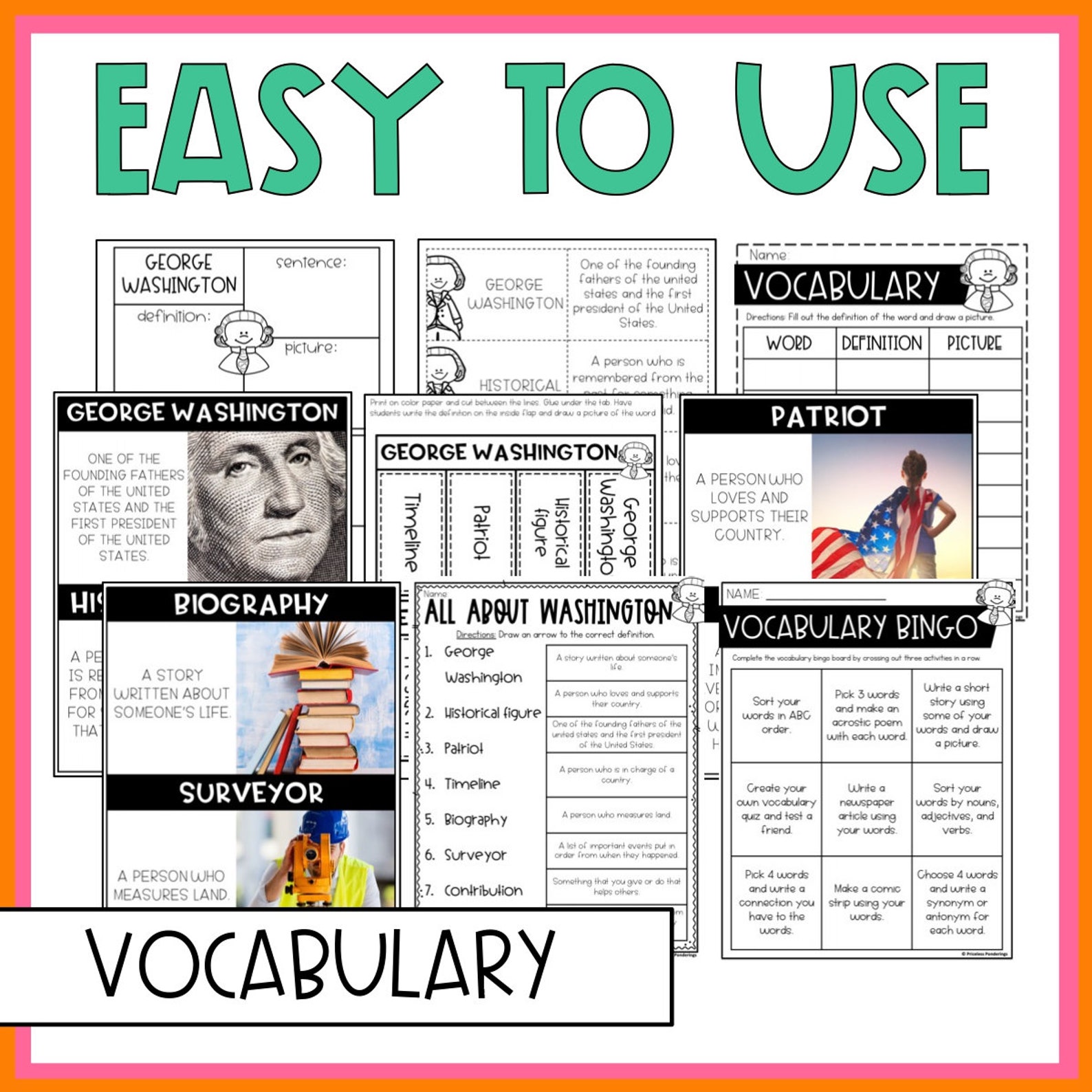 2nd 3rd Grade George Washington History Lessons, Activities ...