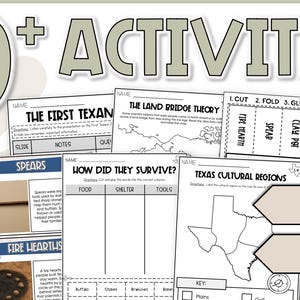 4th Grade Texas Regions Unit | Social Studies Worksheets and Teks ...