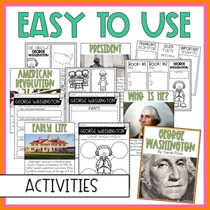 2nd 3rd Grade George Washington History Lessons, Activities ...