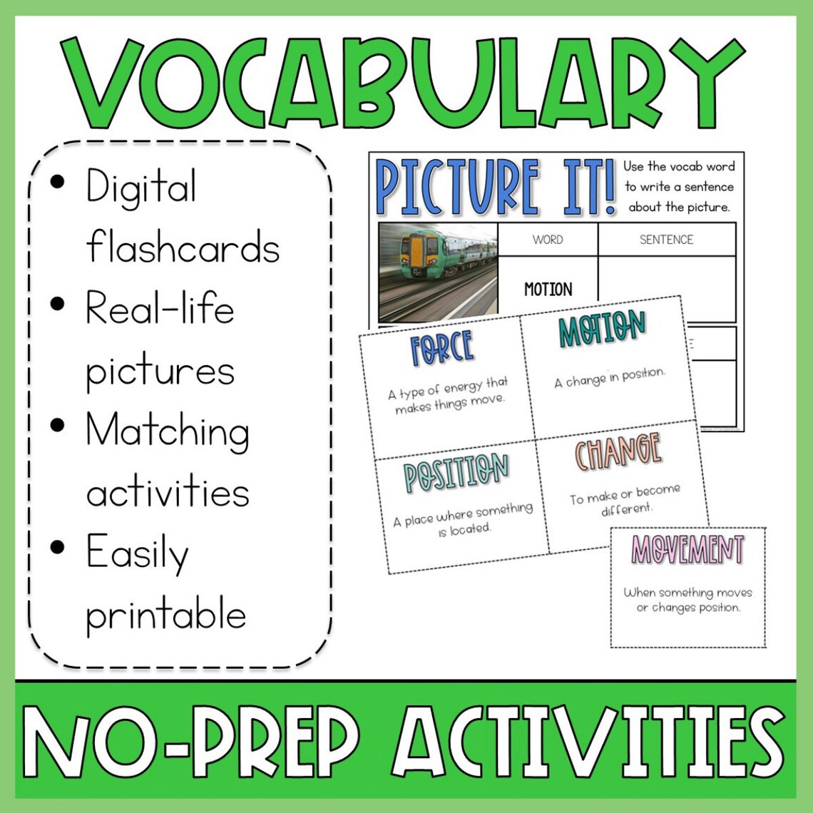 Patterns of Movement - 2nd 3rd Grade Science Digital Activities - Etsy