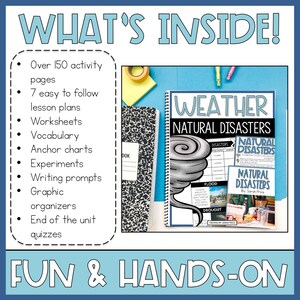 Natural Disasters Unit With Lesson Plans, Worksheets and Activities ...