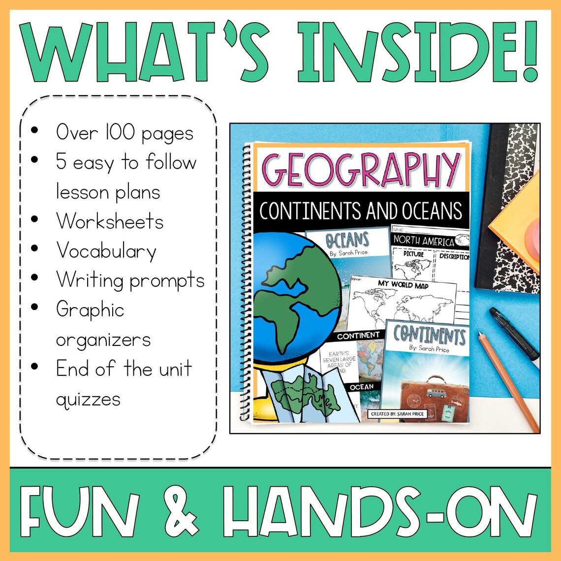 Continents and Oceans Activities | Teaching the 7 Continents and 5 ...