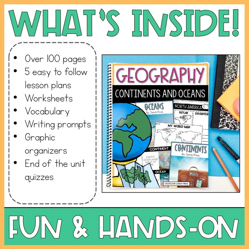 Continents and Oceans Activities Teaching the 7 Continents and 5 Oceans ...