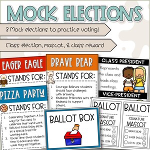 Classroom Mock Election Activities | Student Government | 2nd - 4th ...