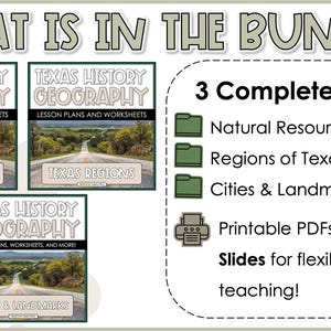 4th Grade Texas Geography Curriculum | TEKS Aligned Social Studies ...