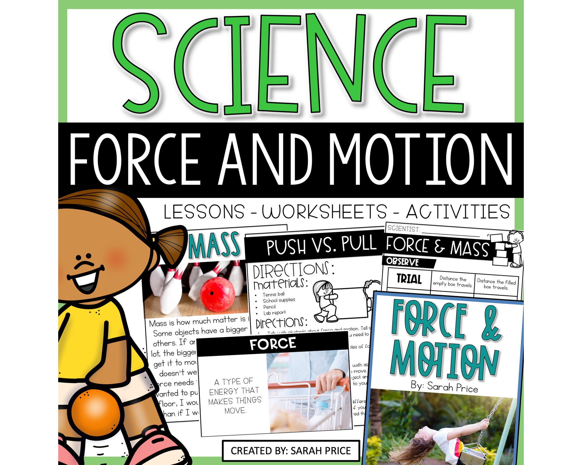 Force and Motion 2nd & 3rd Grade Science Unit Plans: Force and Motion ...
