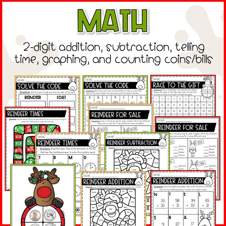 December Worksheets for Kids | Math, Science, Social Studies, & ELA ...