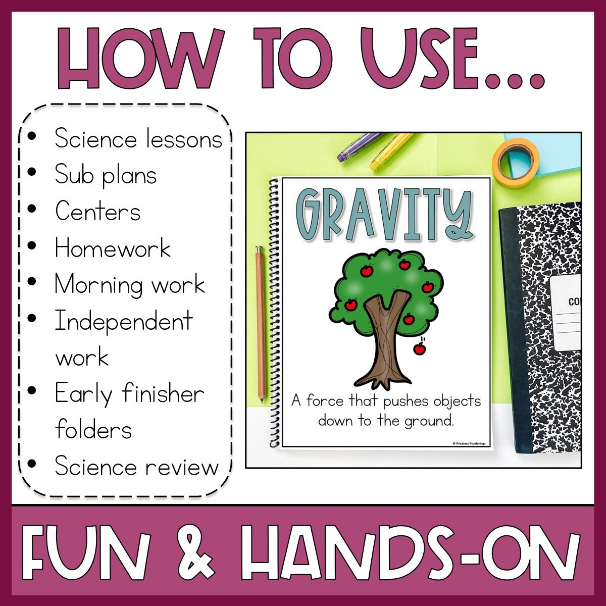 Gravity and Balance Activities, Lessons, Worksheets - 2nd & 3rd Grade ...
