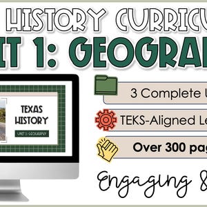 4th Grade Texas Geography Curriculum | TEKS Aligned Social Studies ...