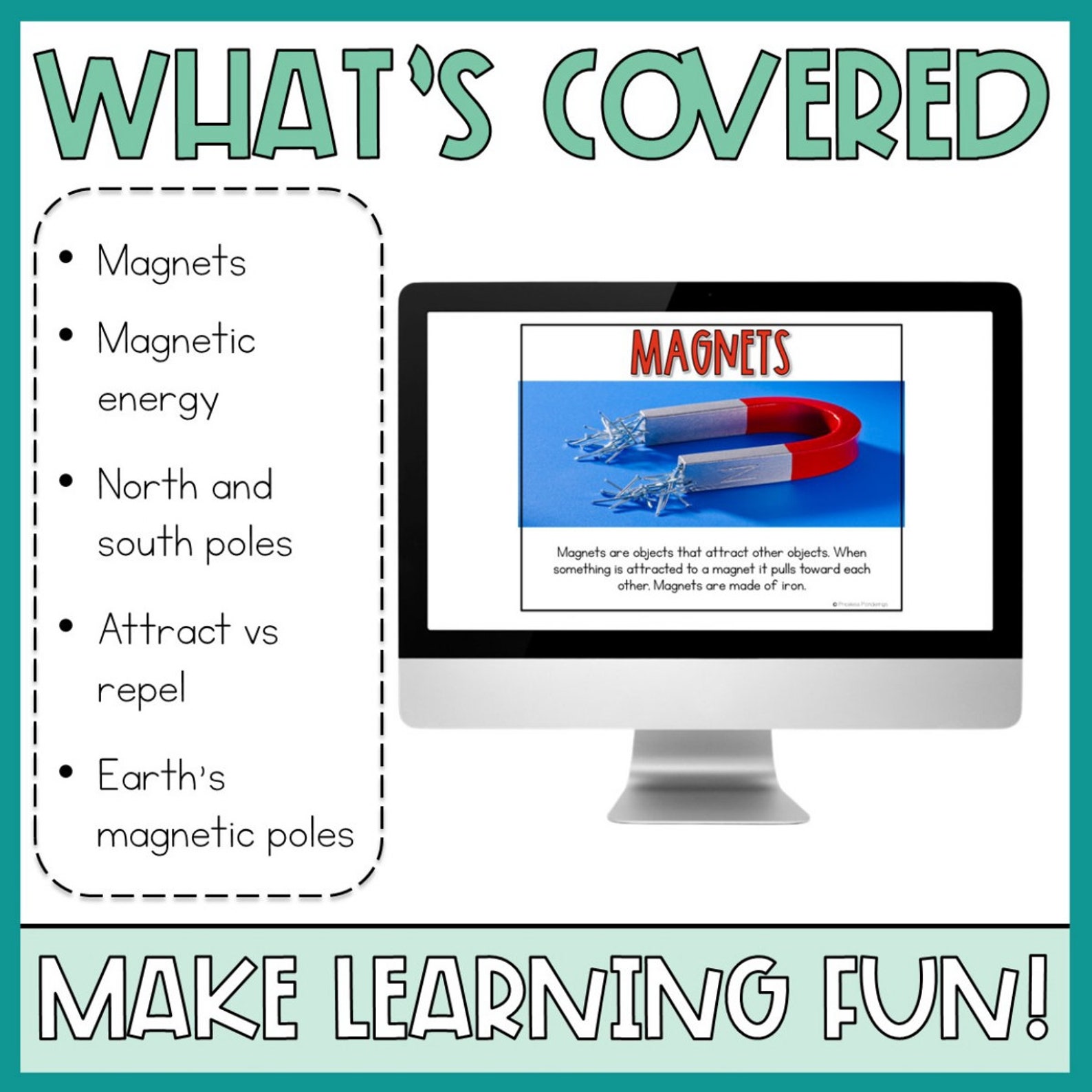 Magnets - 2nd 3rd Grade Science Digital Activities - Etsy