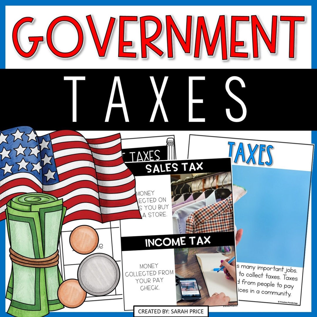 Taxes Activities for Elementary Government Social Studies 2nd, 3rd 4th ...