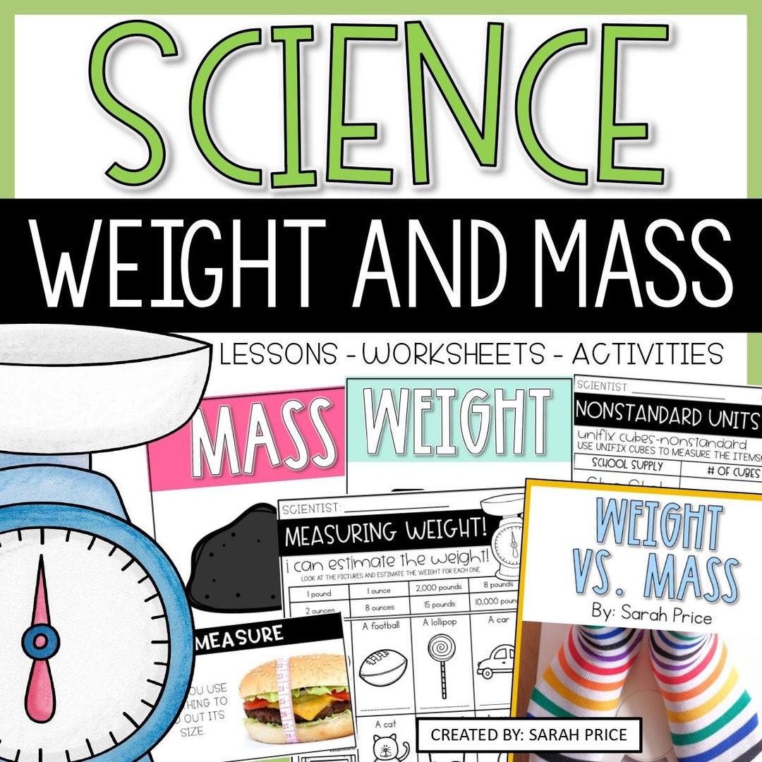 Measurement Activities | Weight Mass Worksheets | Metric Customary ...