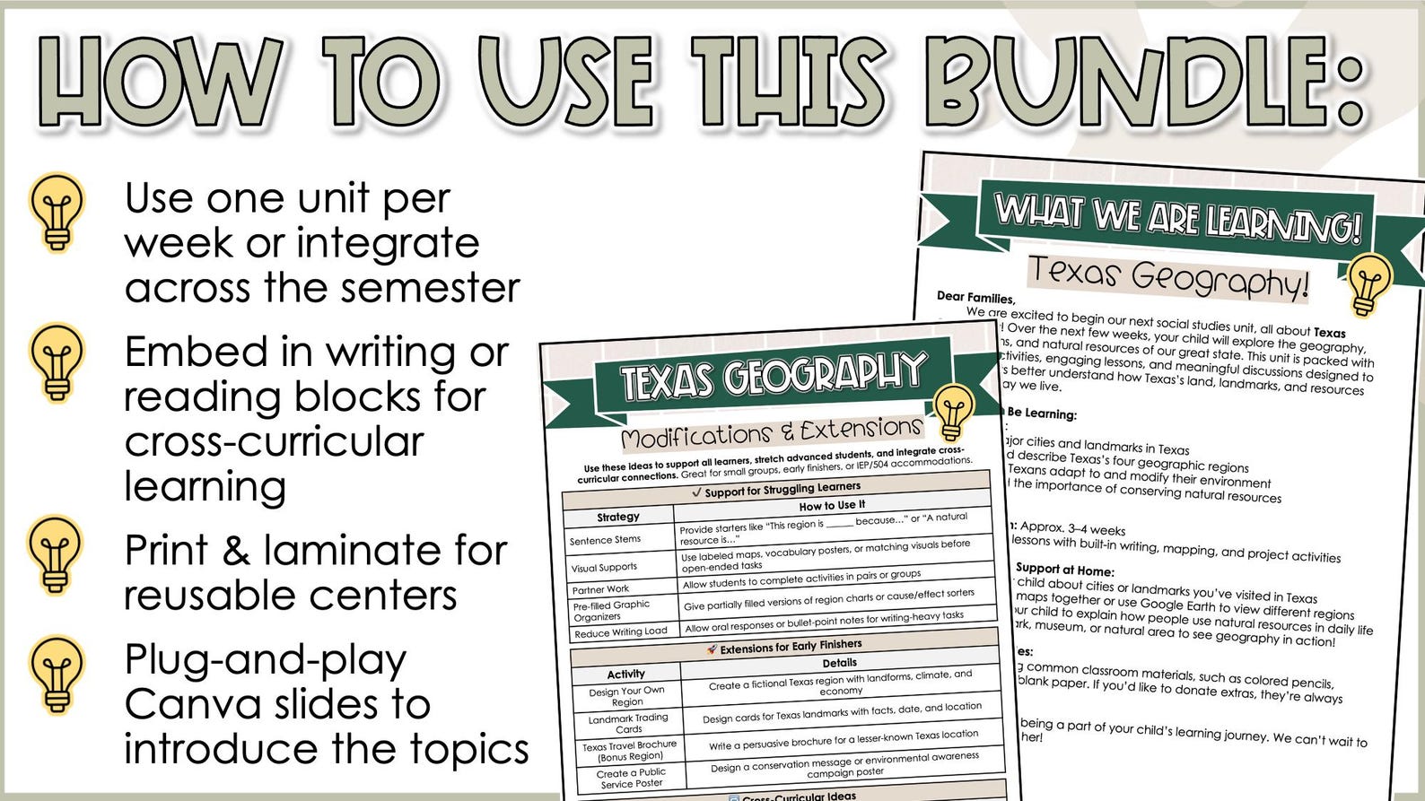 4th Grade Texas Geography Curriculum | TEKS Aligned Social Studies ...