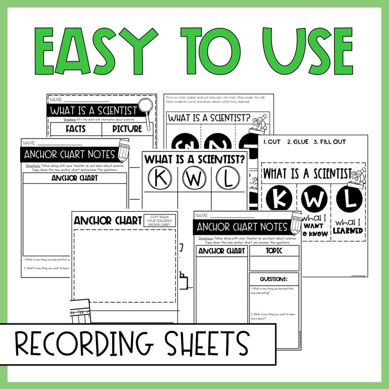 Scientists and Safety Anchor Charts and Science Posters - Etsy