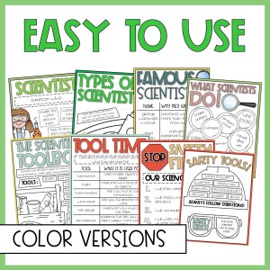 Scientists and Safety Anchor Charts and Science Posters - Etsy