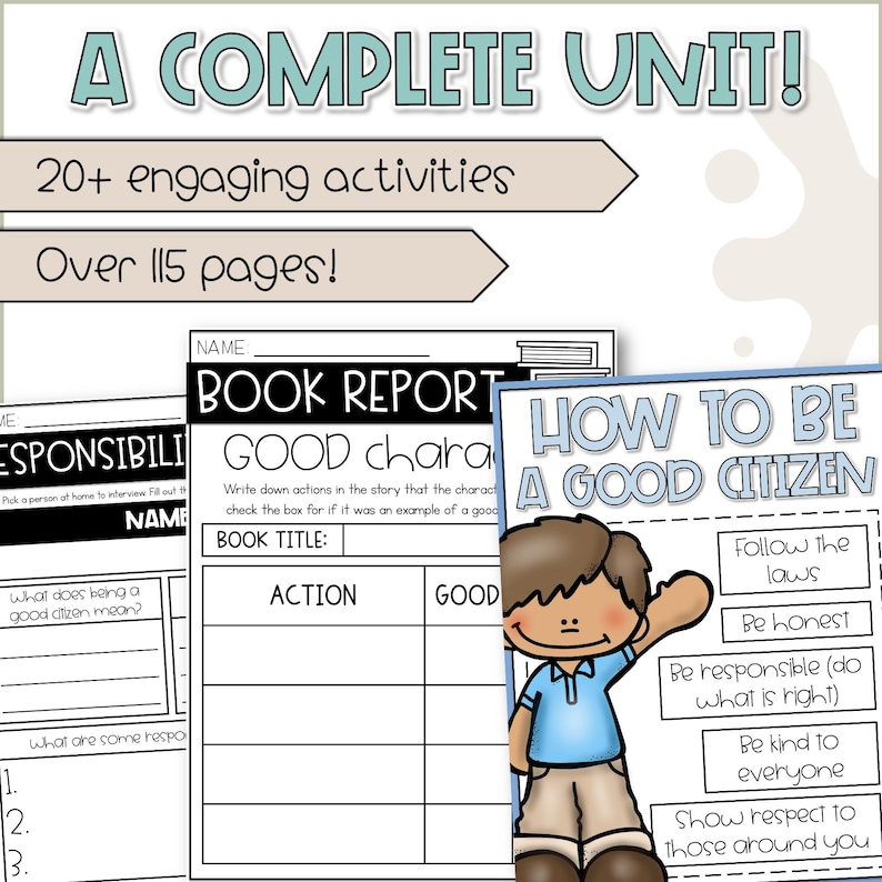 Citizenship Activities | Good Citizen | Responsible Citizens | Back to ...