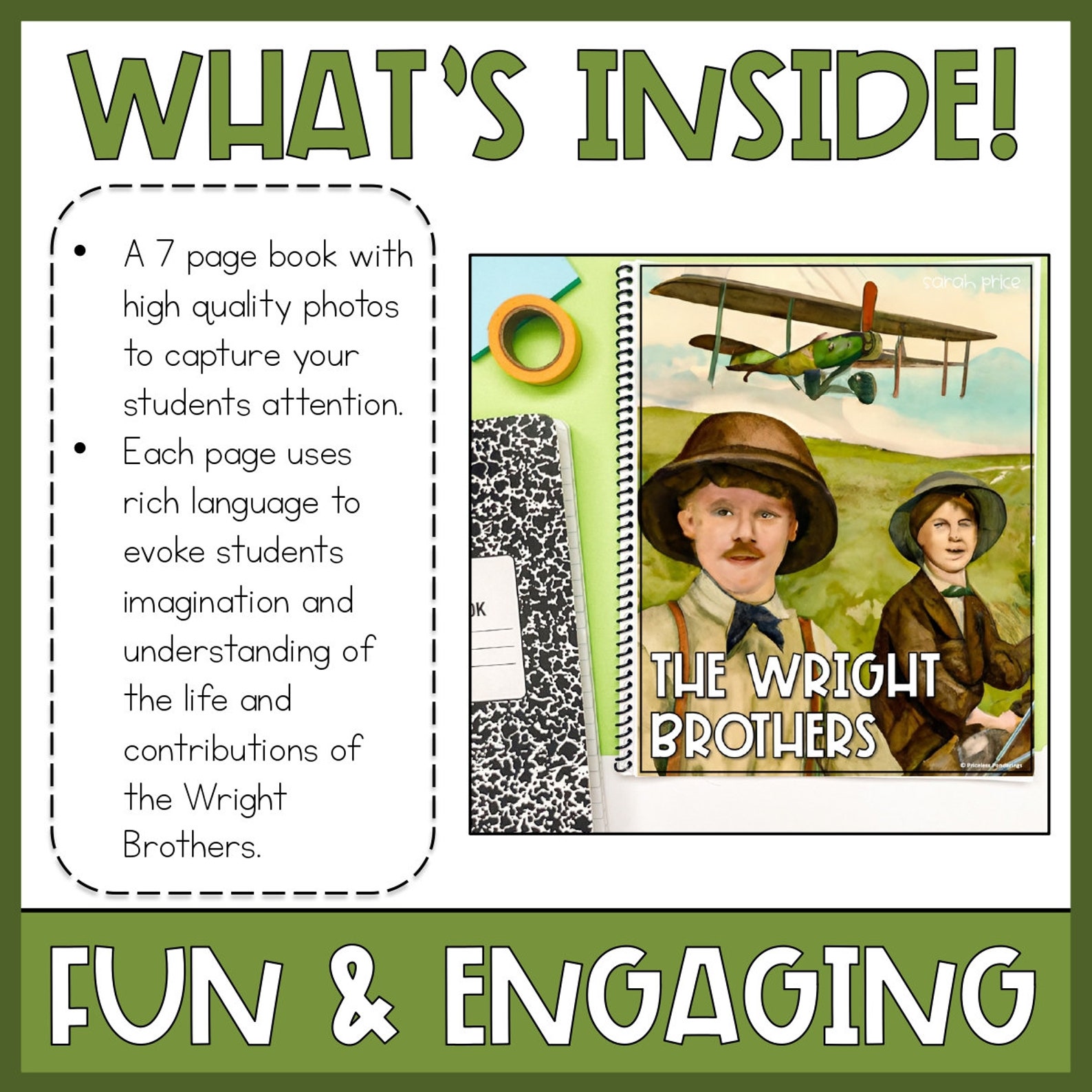 The Wright Brothers Biography Famous Inventions Picture Books - Etsy