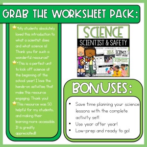 Scientists and Safety Anchor Charts and Science Posters - Etsy